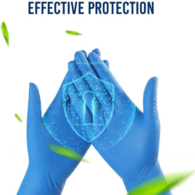 FDA 510K Disposable Medical Nitrile Gloves , 8 Mil Disposable Nitrile ...